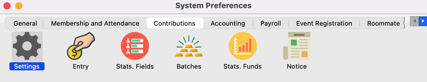 Contributions In System Preferences