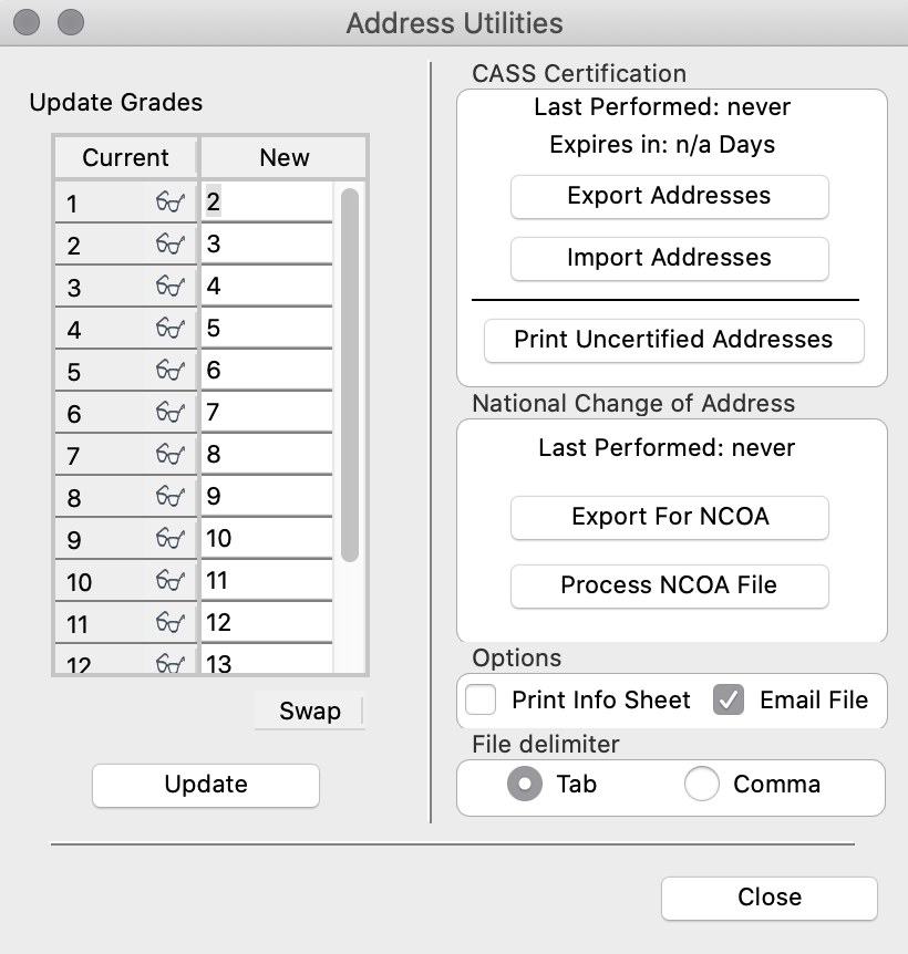 NCOA Processing and CASS Certification