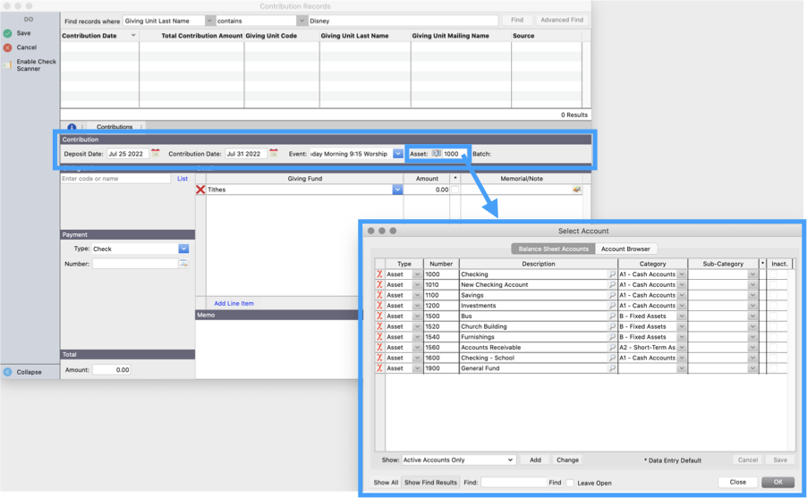 How to Enter Contributions from Contribution Records