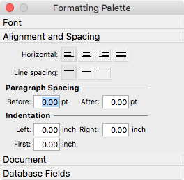 Alignment and Spacing