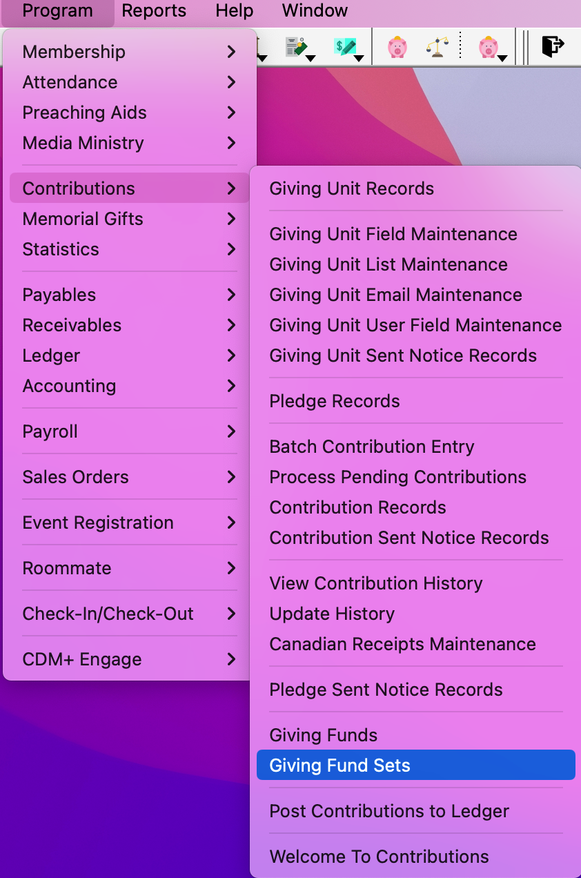 How to Create a New Giving Fund Set