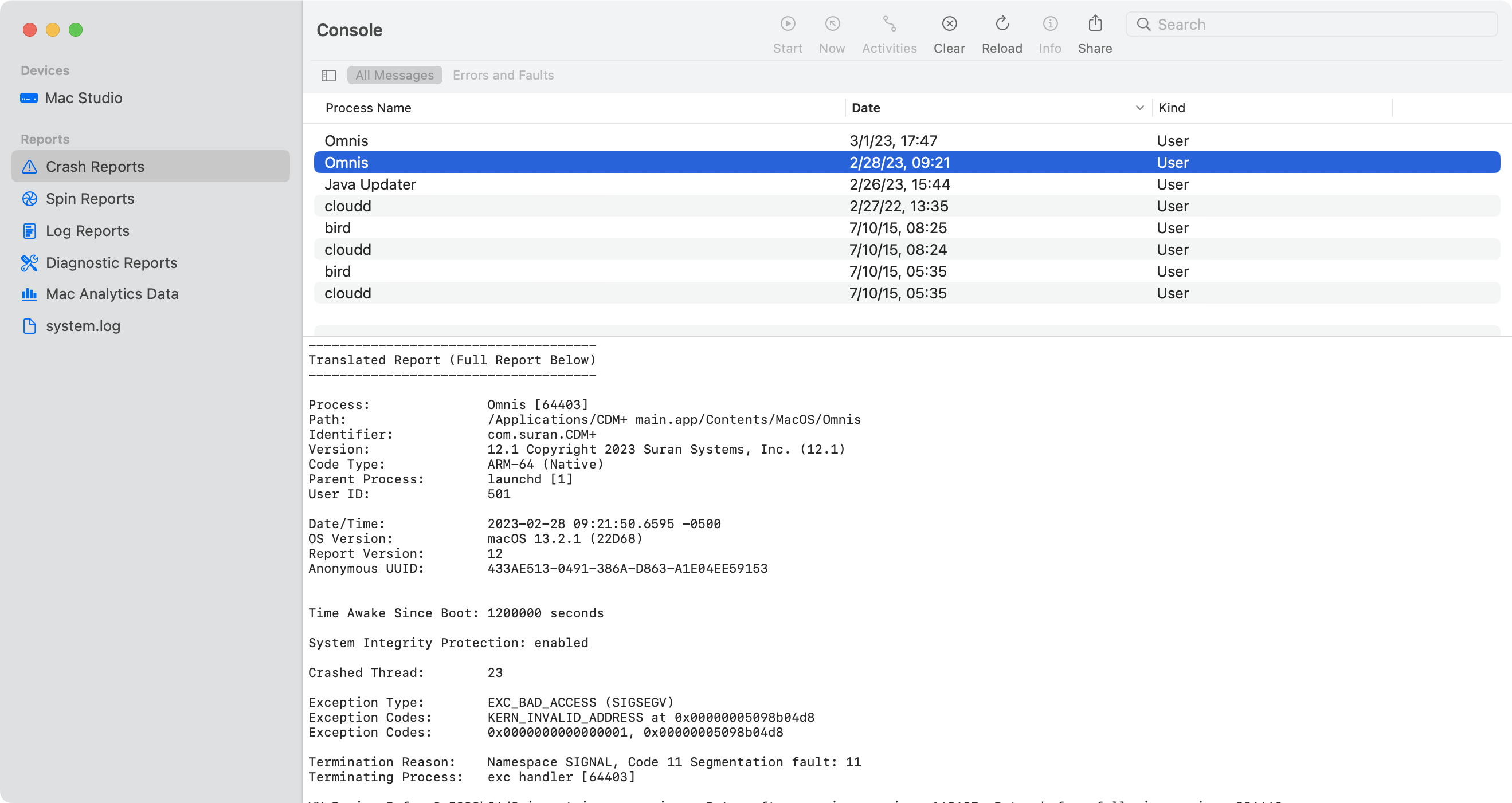 Macos Crash Logs 