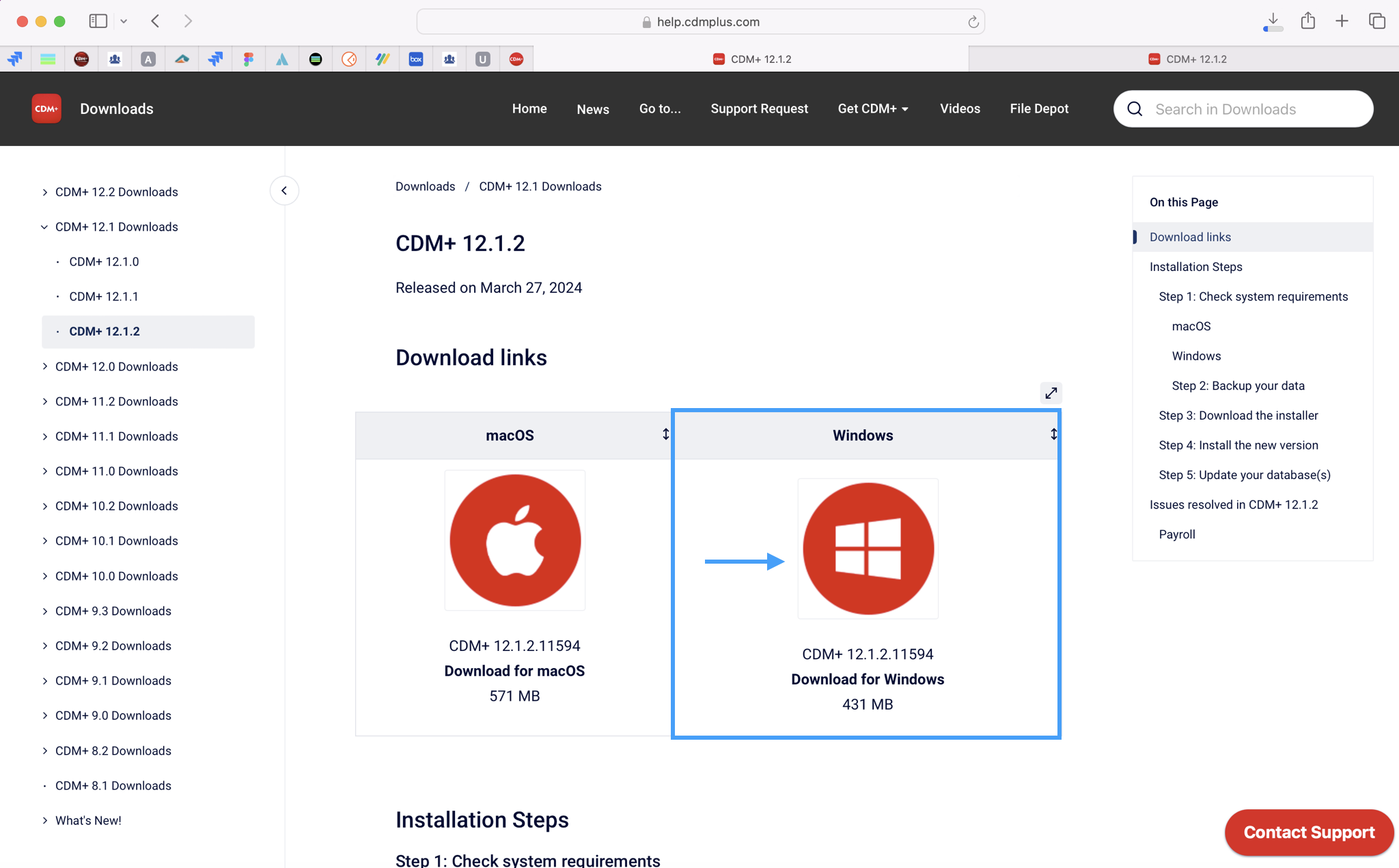 How to install CDM+ on Windows