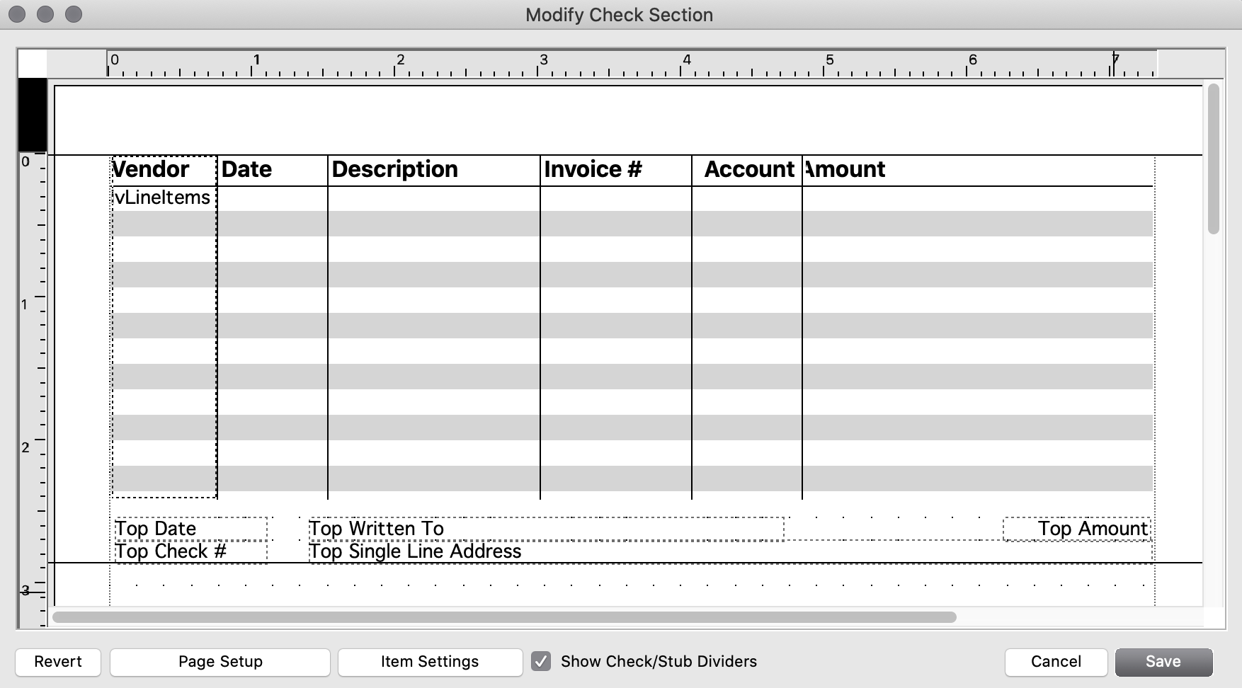 Modifying and Adding Check Formats