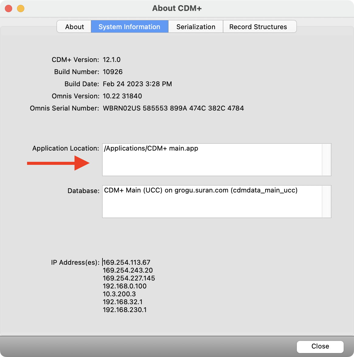 Application executable