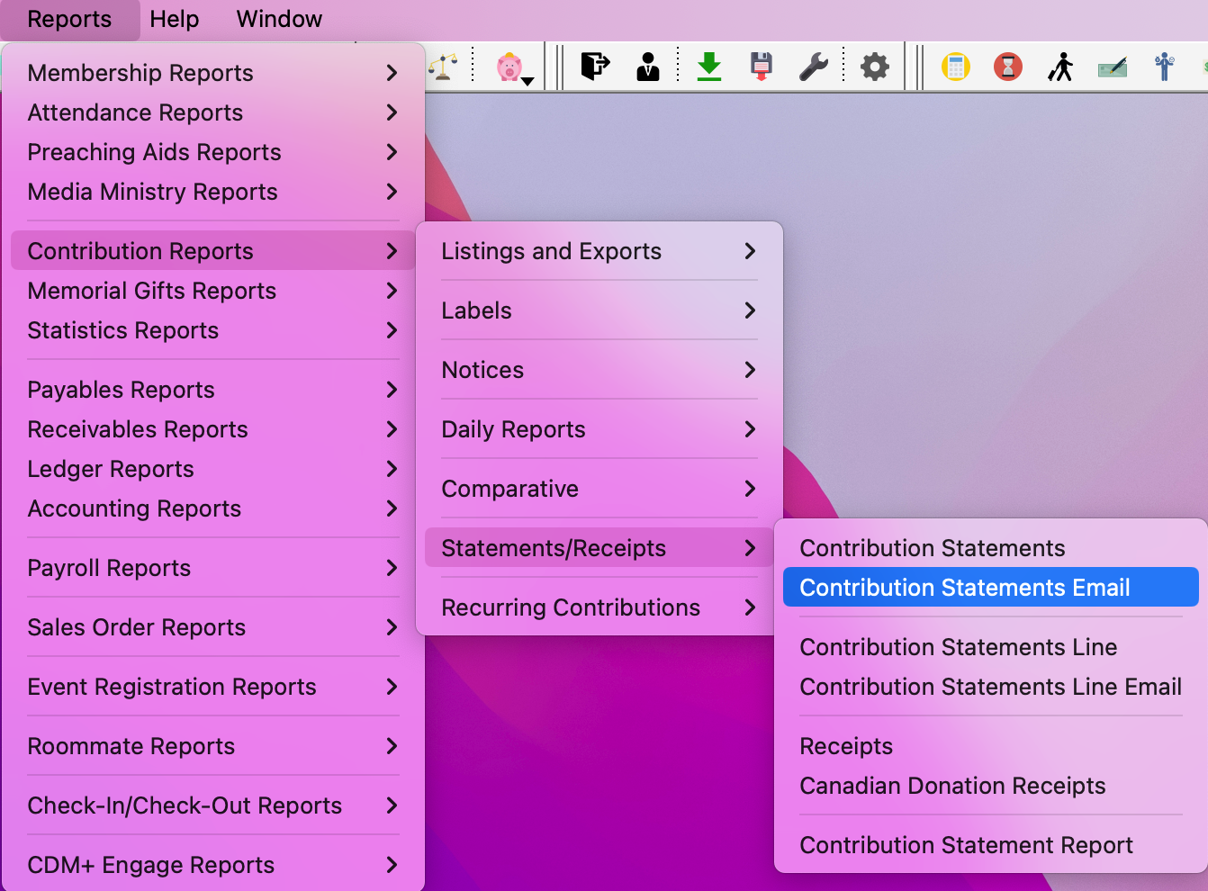 Contribution Statements Email
