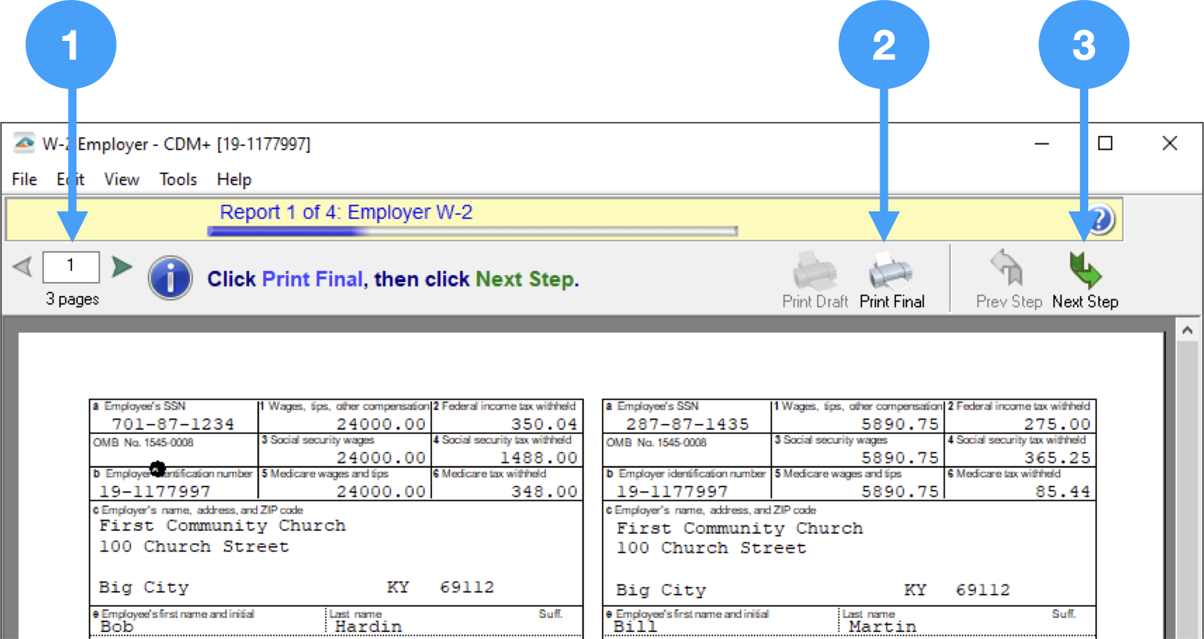 Print Your Own W-2/W-3 Forms (Windows)