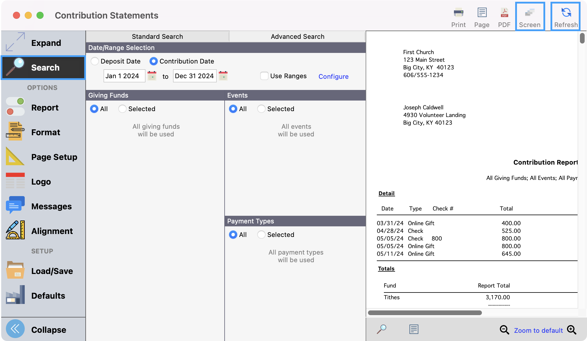 Contribution Statements