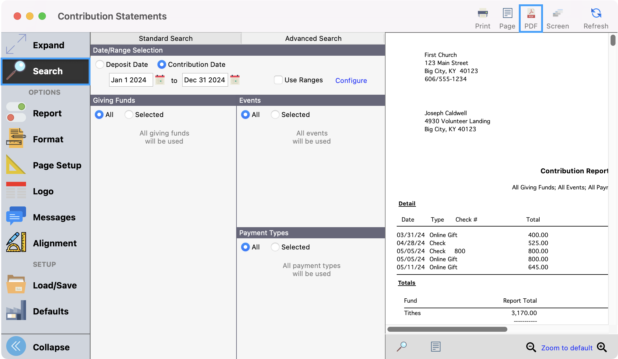 Contribution Statements